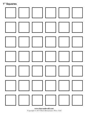 1-Inch-Square-Templates-350 - Tim's Printables