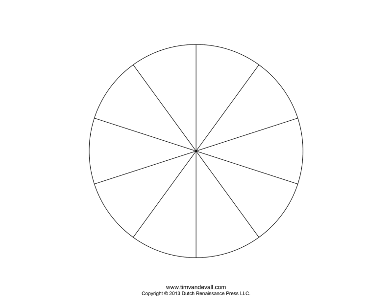 10-Piece-Pie-Chart - Tim's Printables
