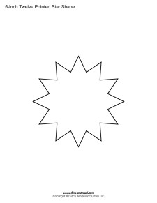 Twelve Pointed Star - Tim's Printables