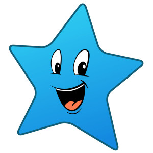 Light-Blue-Star - Tim's Printables