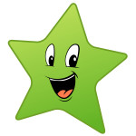 Lime-Green-Star - Tim's Printables