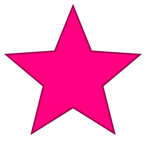 Red-Magenta-Star-Clip-Art - Tim's Printables
