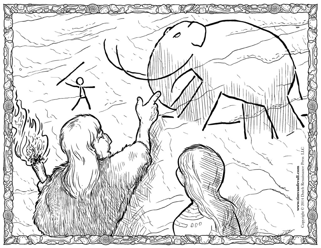 Woolly-Mammoth-Coloring-Page-For-Kids - Tim's Printables