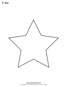 Blank-Star-Template - Tim's Printables