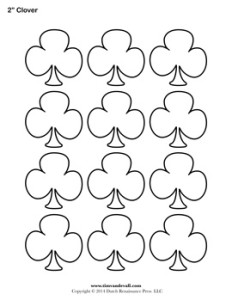 Clover-Template-Blank - Tim's Printables