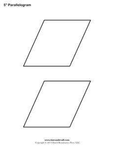 Parallelogram-Stencil - Tim's Printables