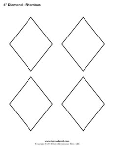 Rhombus-Stencil - Tim's Printables