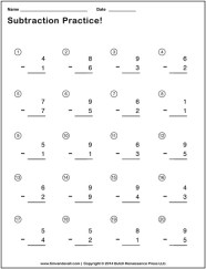 Simple Subtraction Worksheets For Students And Teachers PDF Format