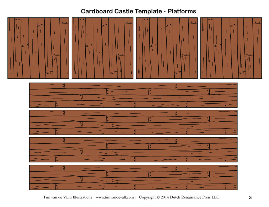 Cardboard-Castle-Template-03 - Tim's Printables