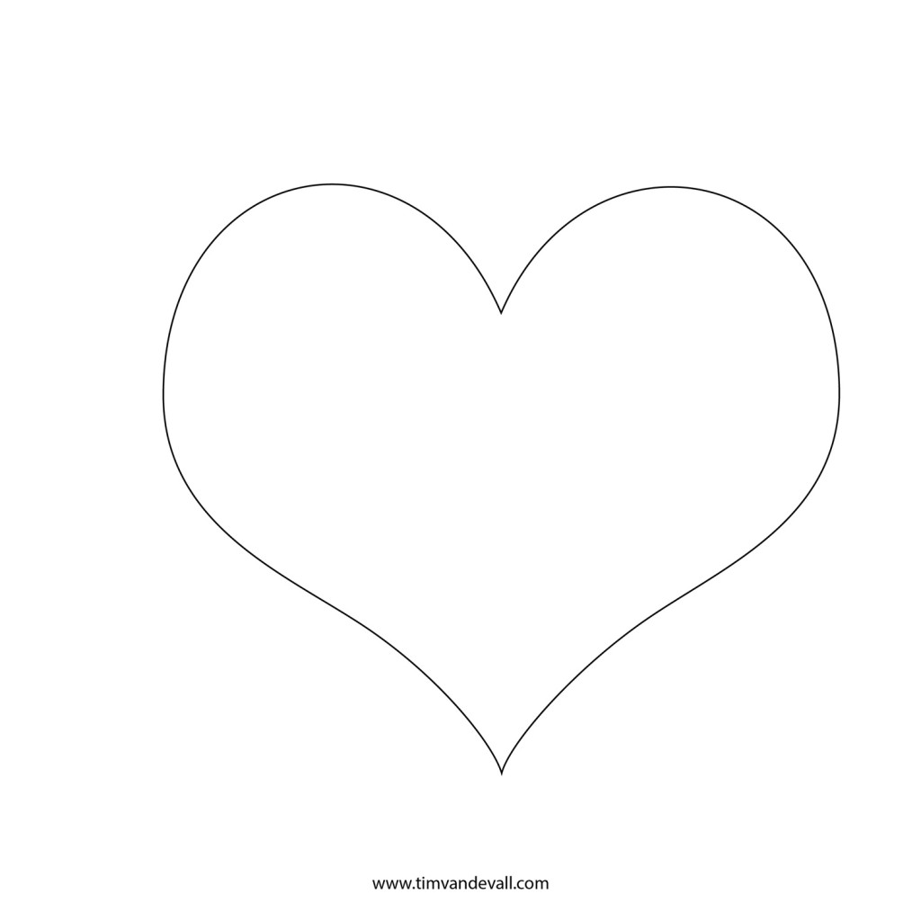 heart-outline - Tim's Printables