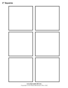 Square Templates - 3 Inch - Tim's Printables