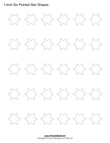 6 pointed stars - Tim's Printables
