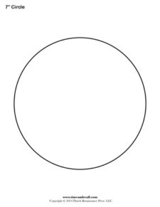 Circle Template - 7 inch - Tim's Printables