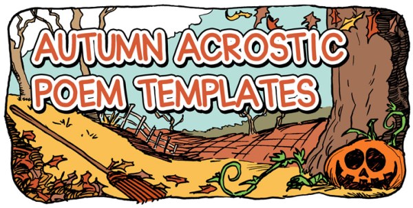 Printable Acrostic Poem for Autumn, with Acrostic Poem Example