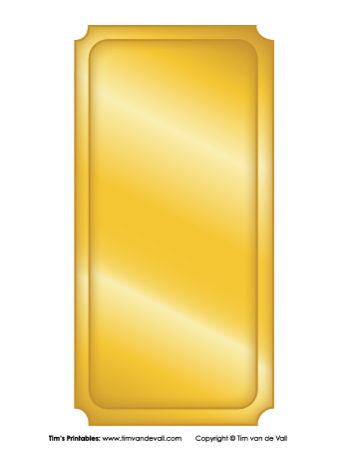 Blank Golden Ticket - Tim's Printables