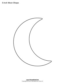 Moon Templates / Moon Shape Printables - Tim's Printables