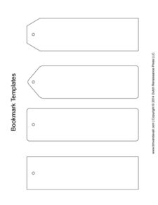 Bookmark Template - Tim's Printables