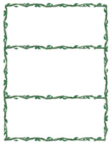 Brochure Template - Vines - Tim's Printables