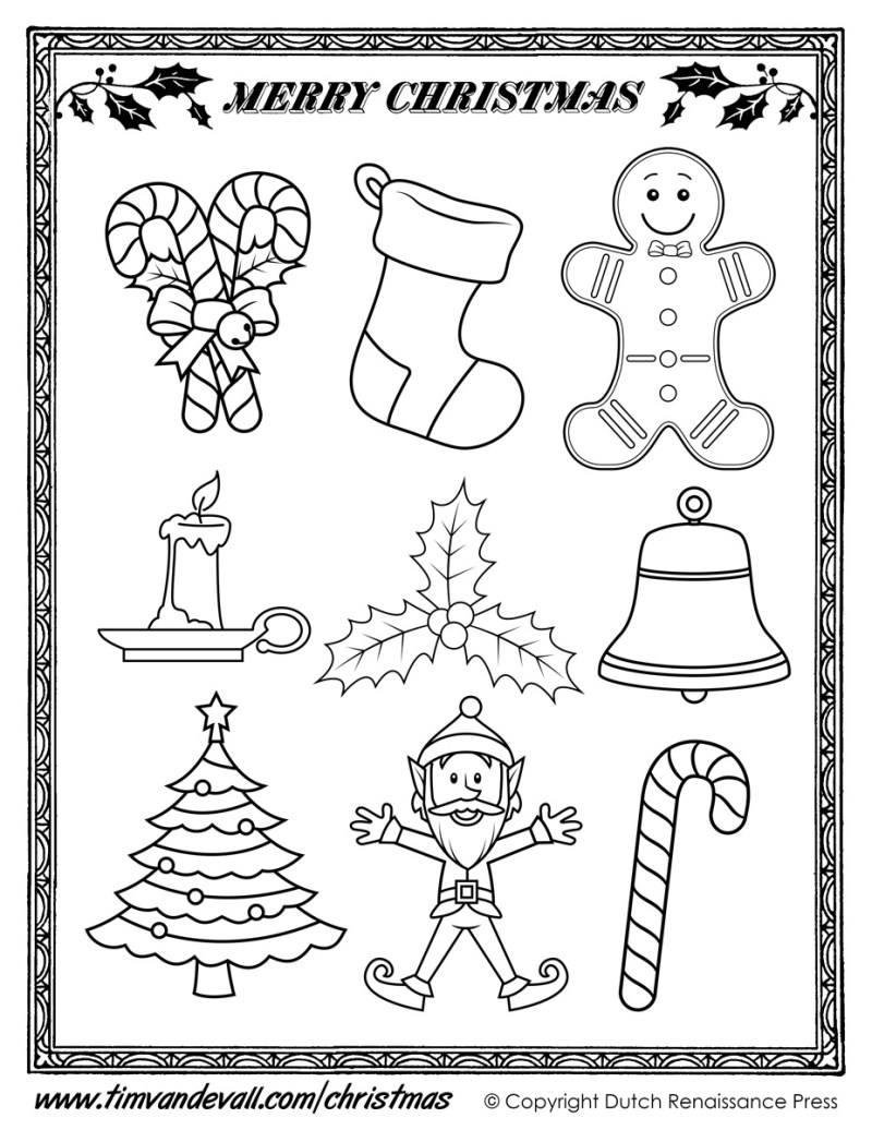 Christmas Cut Outs - Tim's Printables