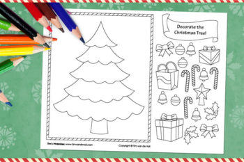 Printable Paper Christmas Tree Template and Clip Art