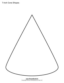 Cone Templates / Cone Shape Printables - Tim's Printables