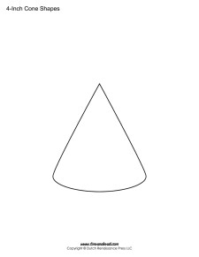 Cone Templates / Cone Shape Printables - Tim's Printables