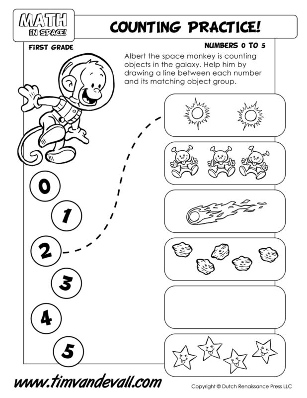 Counting-Worksheet-1-1-B-Printable - Tim's Printables