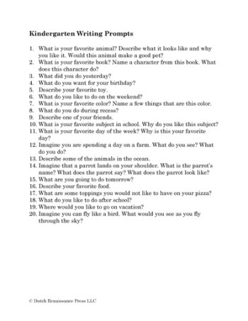 Creative Writing Prompts eBook PDF - Tim's Printables