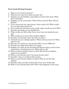 Creative Writing Prompts eBook PDF - Tim's Printables