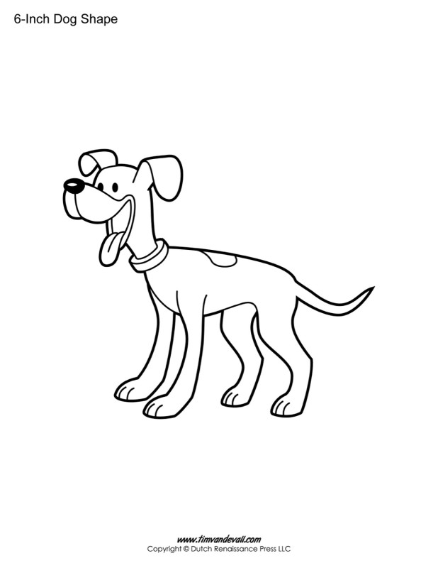Dog Templates / Dog Shape Printables - Tim's Printables