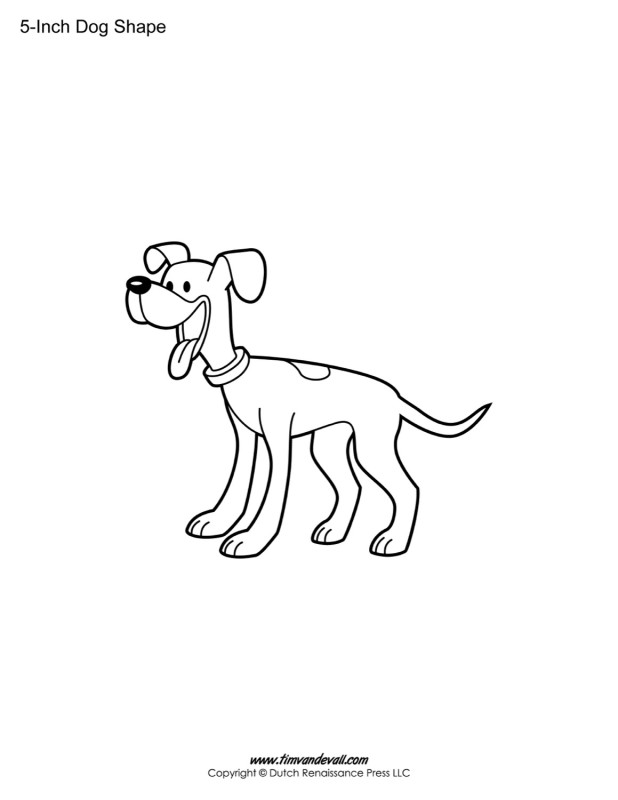 Dog Templates / Dog Shape Printables - Tim's Printables