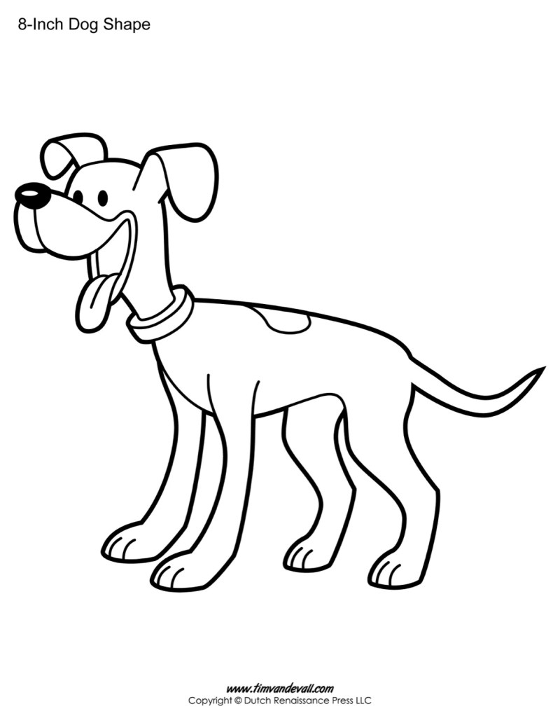 Dog Templates / Dog Shape Printables - Tim's Printables