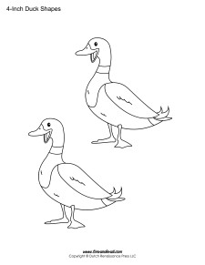 Duck template printable - Tim's Printables