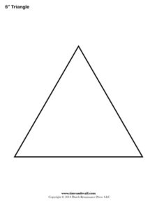 Triangle Templates - 6 Inch - Tim's Printables