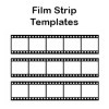 Blank Film Strip Template for a Photo Collage or Movie Poster