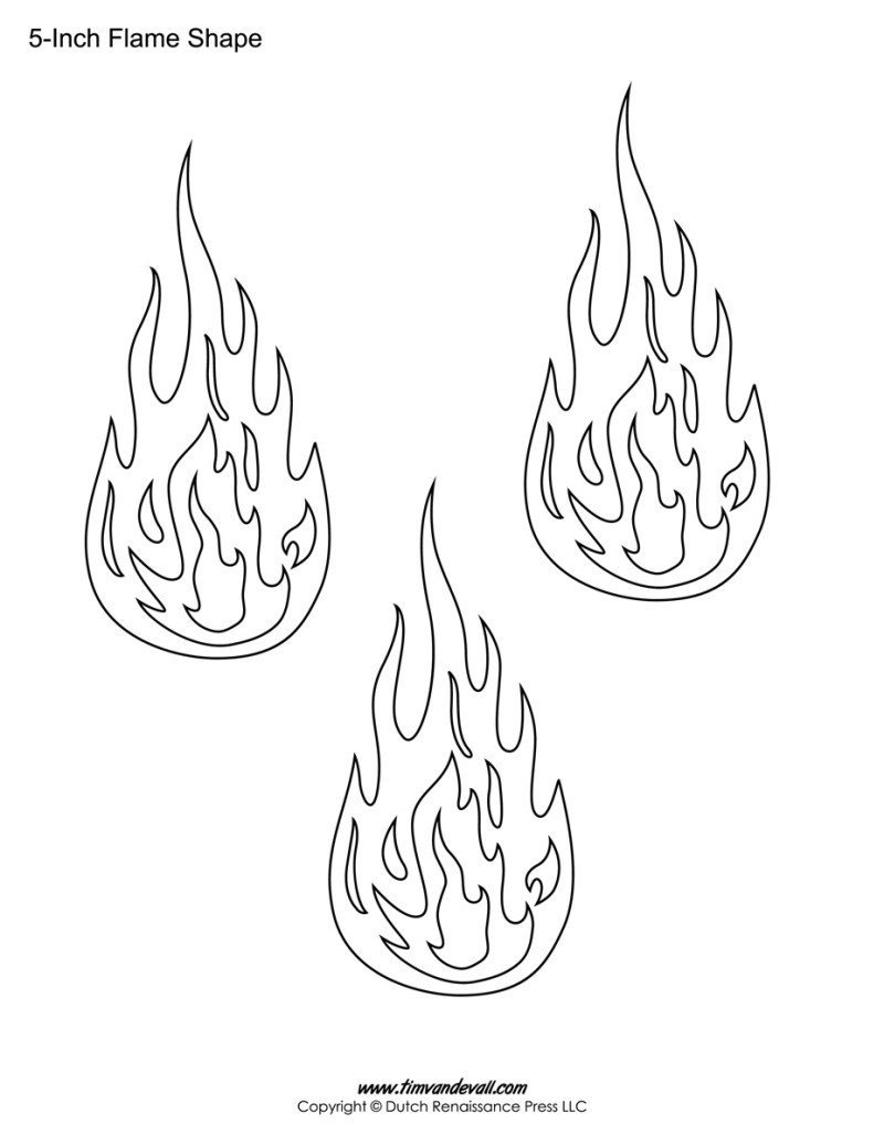 Flame Sticker Sheet - Tim's Printables