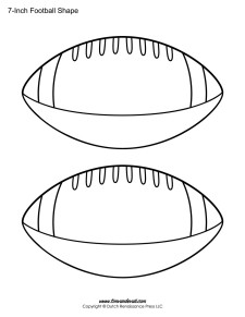 Football Templates / Football Shape Printables - Tim's Printables