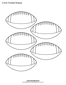 Football Templates / Football Shape Printables - Tim's Printables