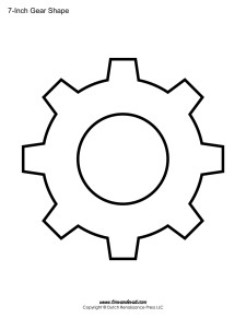 Gear Templates / Gear Shape Printables - Tim's Printables