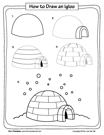 How-to-Draw-an-Igloo-350 - Tim's Printables