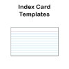 Printable Index Card Templates: 3x5 and 4x6 Blank PDFs