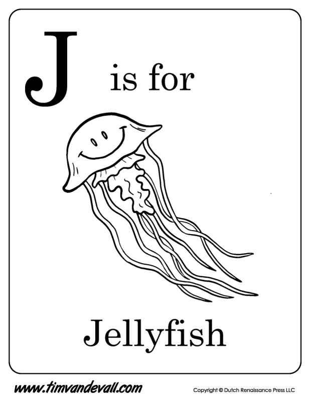 J-is-for-Jellyfish-Printable - Tim's Printables