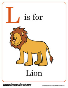 L-is-for-Lion – Tim's Printables