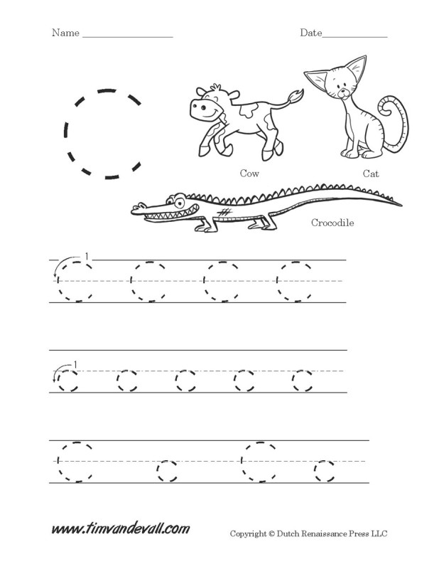 Letter-C-Worksheet-Printable - Tim's Printables