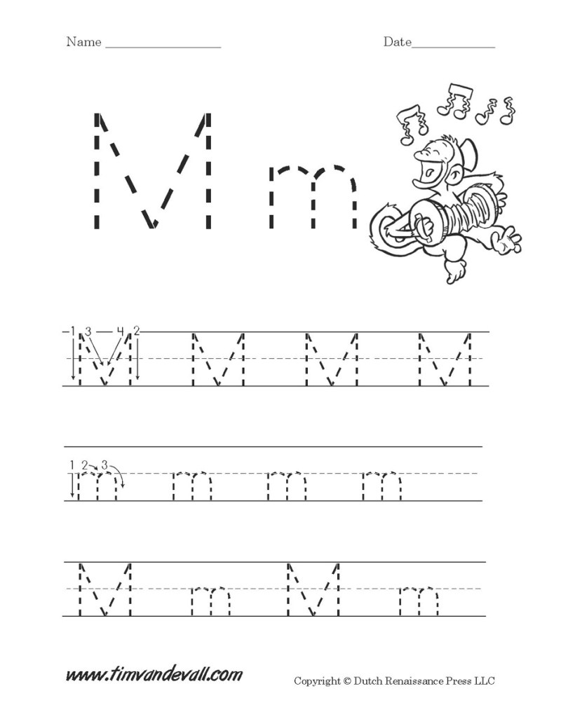 Letter-M-Worksheet-Printable - Tim's Printables