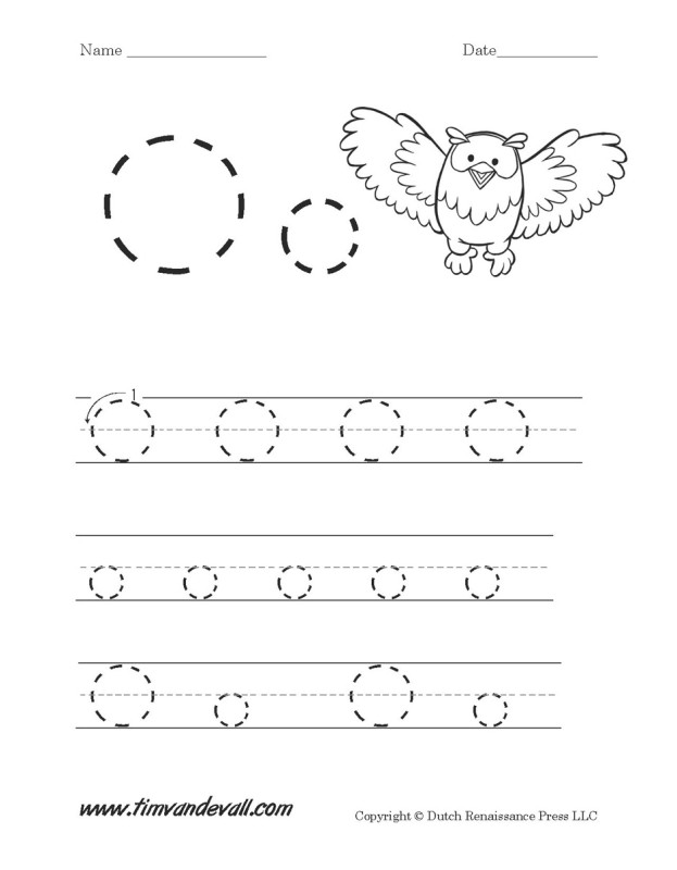 Letter-O-Worksheet-Printable - Tim's Printables
