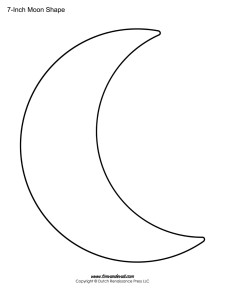 Moon Templates / Moon Shape Printables - Tim's Printables