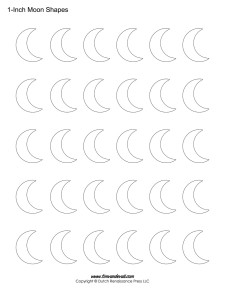 Moon Templates / Moon Shape Printables - Tim's Printables