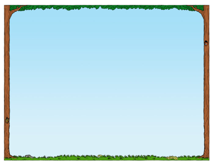 Page-Border-Template-Trees - Tim's Printables