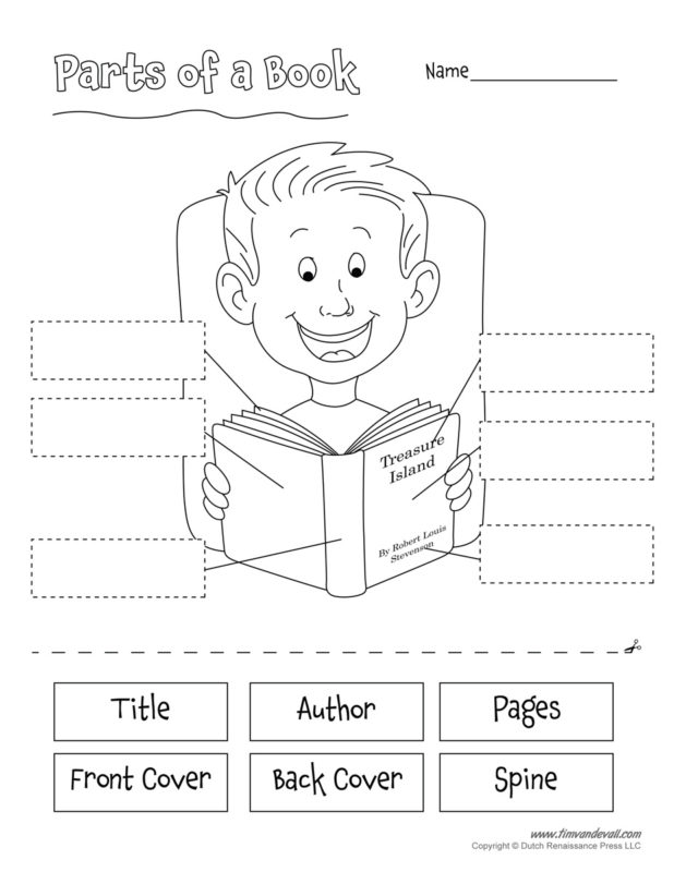 parts-of-a-book-worksheet - Tim's Printables